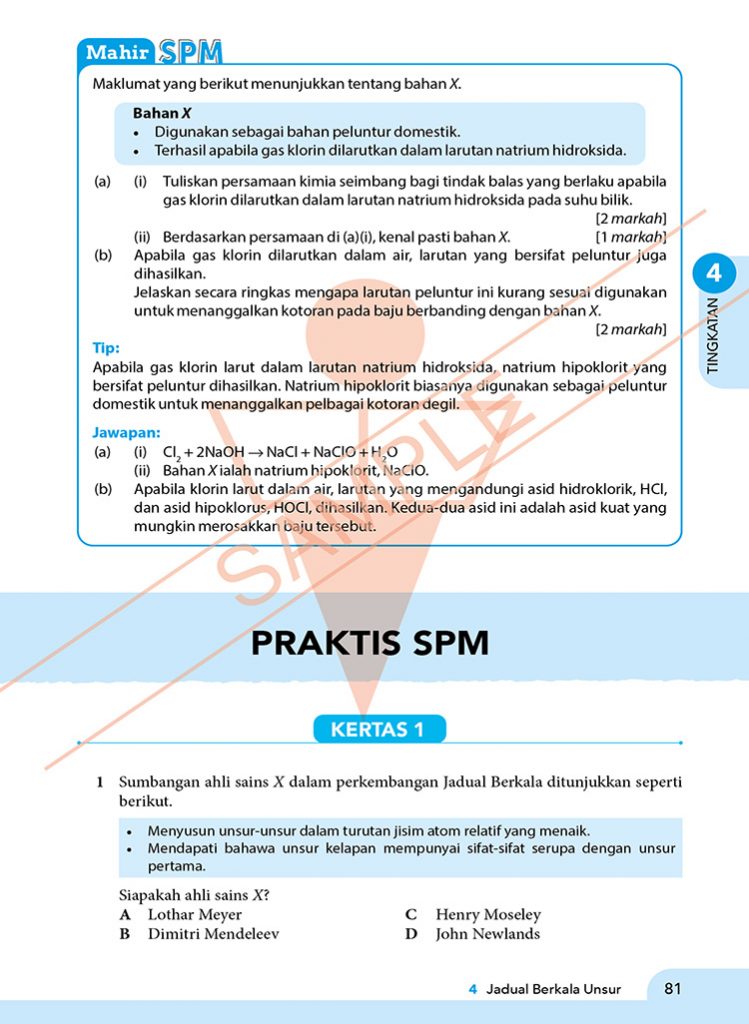 Quick Revision Kimia SPM – EPH