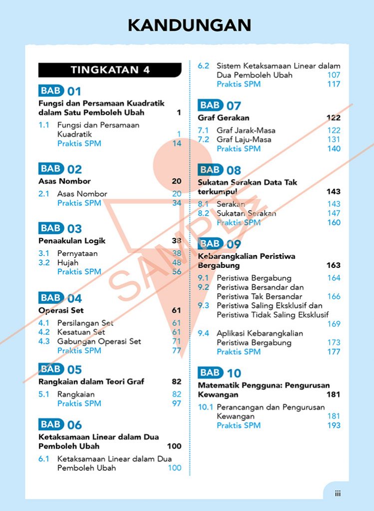 Quick Revision Matematik SPM – EPH