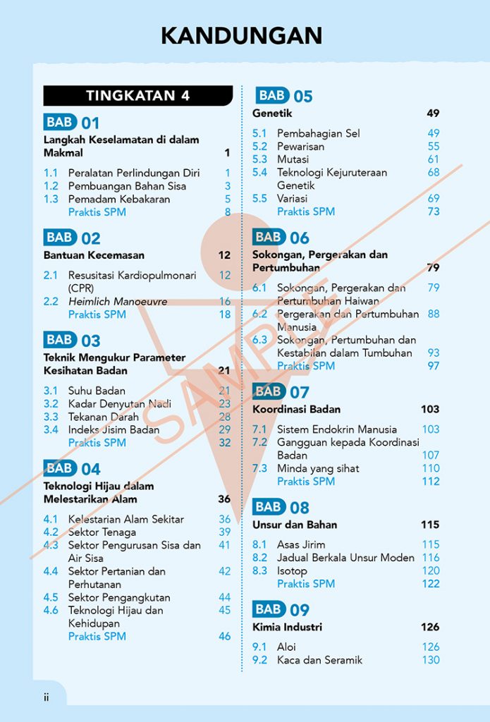 Quick Revision Sains SPM – EPH