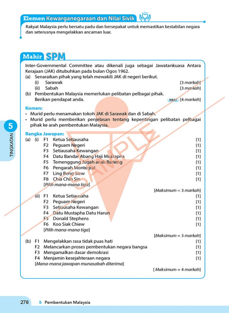 Quick Revision Sejarah SPM – EPH