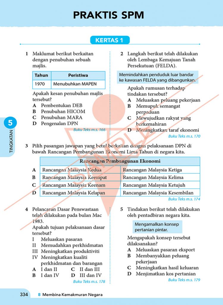 Quick Revision Sejarah SPM – EPH