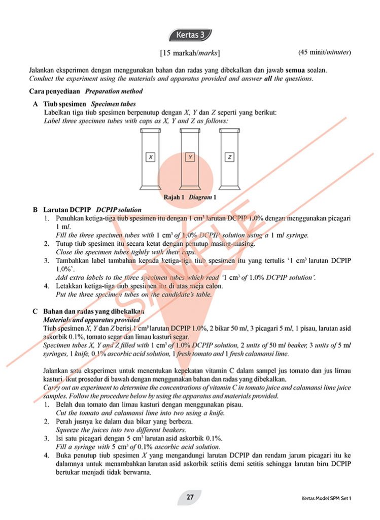 Kertas Model Top Score Biologi SPM – EPH