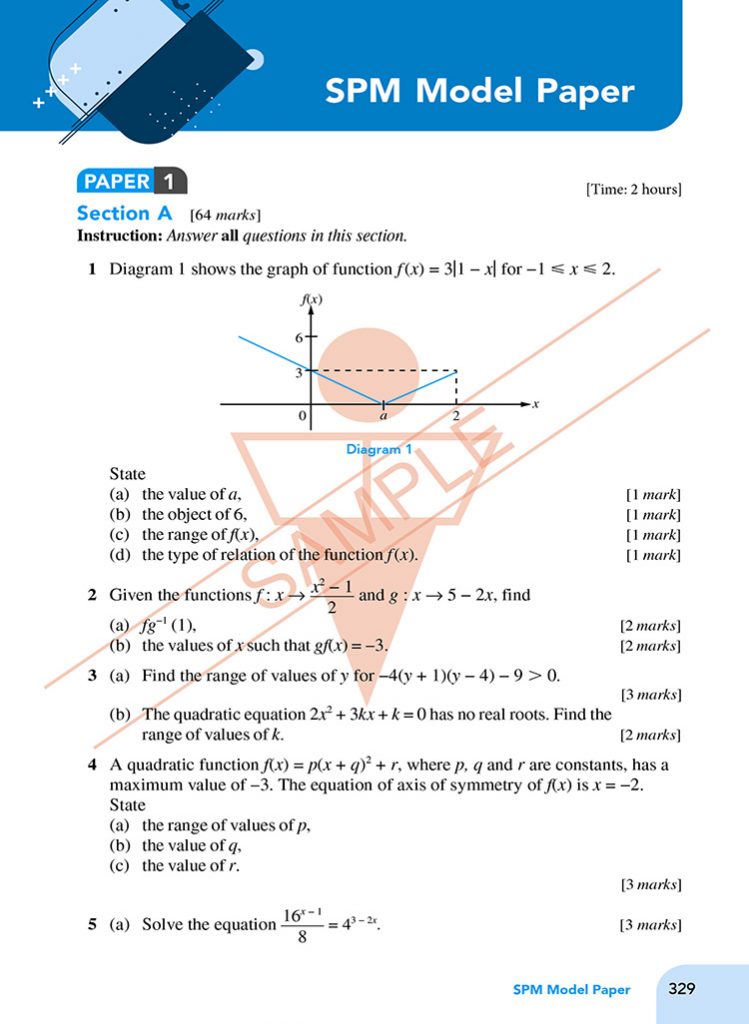Quick Revision Additional Mathematics SPM – EPH